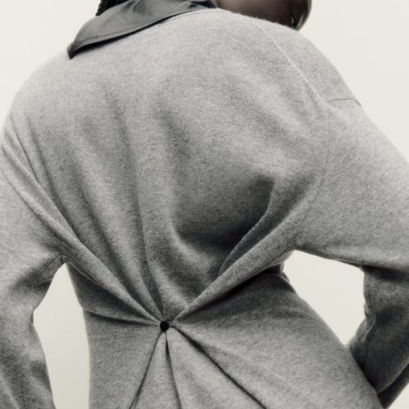 Zara | Dresses | Nwt Zara Buttoned Multipositional Knit Dress M S L ...